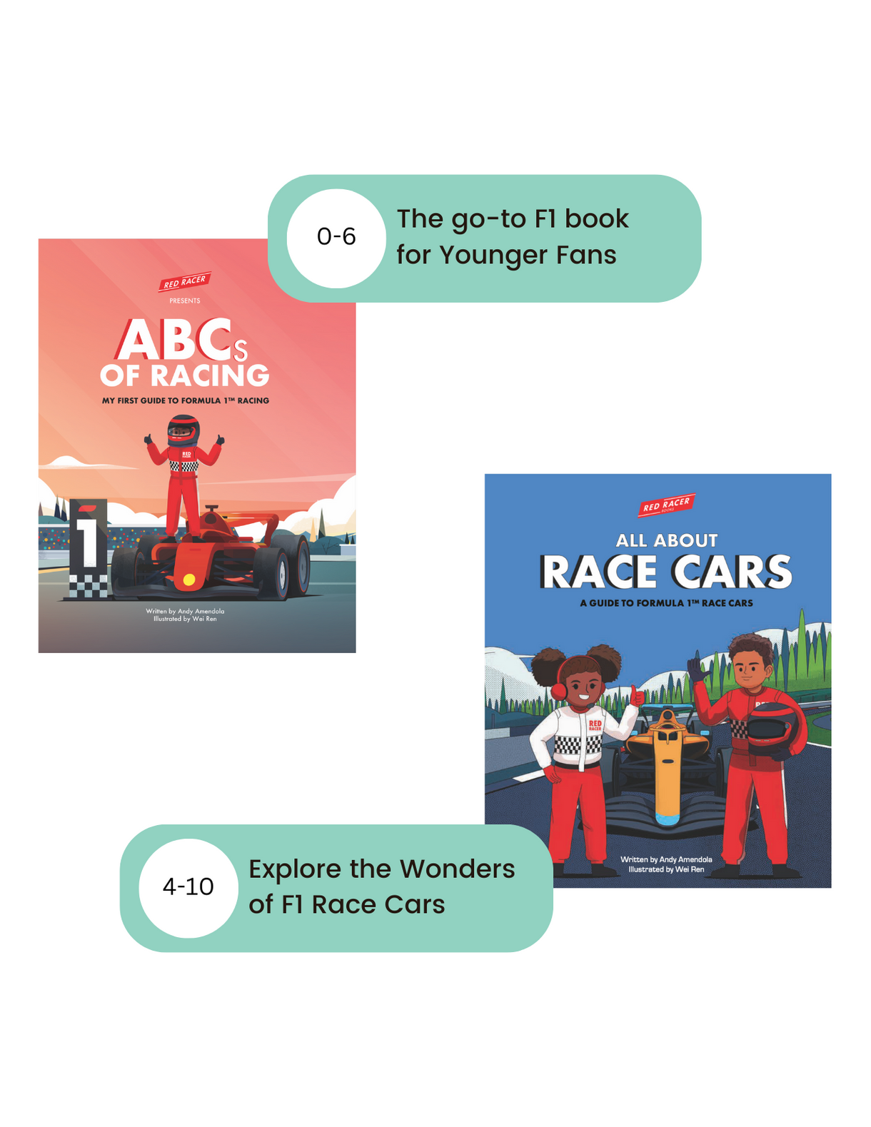 Red Racer Books Best F1 kids books about Formula 1 Racing and cars